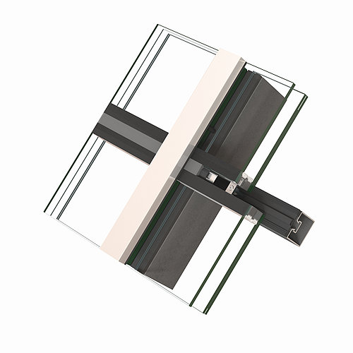 VISS Semi SG roof glazing - thermally insulated slanted windows: Jansen US