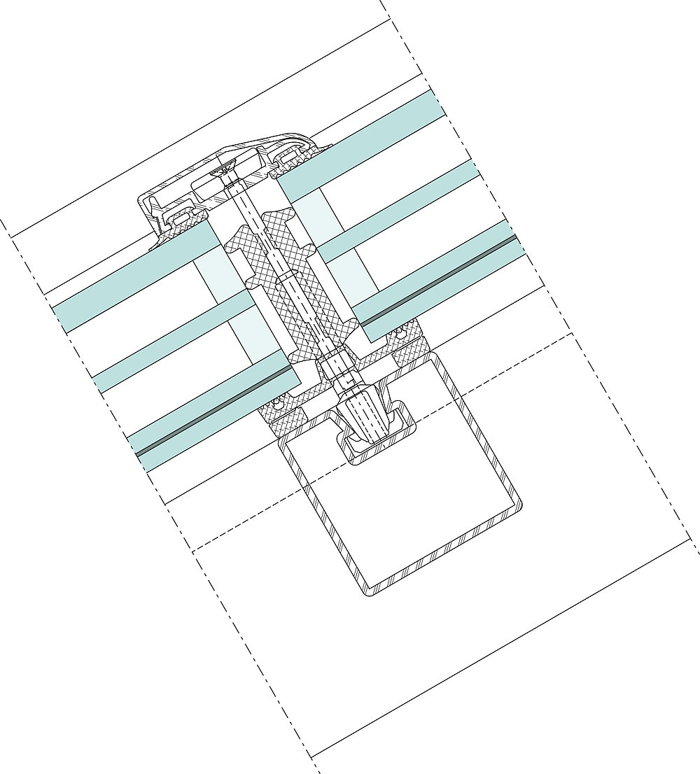 VISS verrière - vitrage incliné à haute rupture de pont thermique: Jansen
