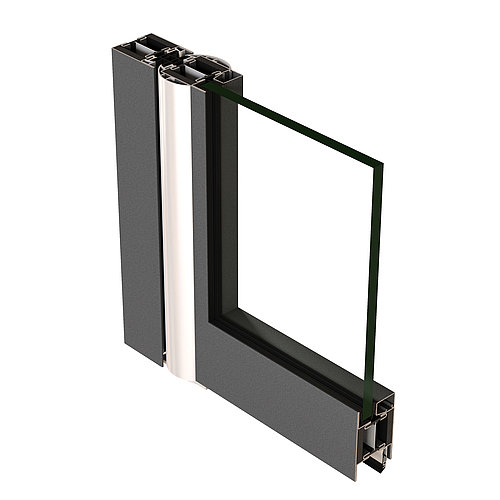 Janisol 2: thermally insulated anti-finger-trap doors, EI30 steel: Jansen