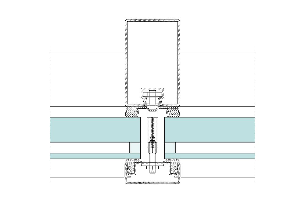 VISS Fire facade EI60 - insulated fire protection glass facade: Jansen