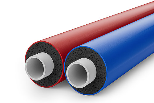 Isolierte Rohre: Aussenisolation für Heizungs- & Sanitärrohre: Jansen