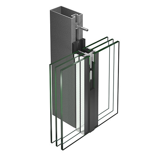 VISS SG facade - all-glass facade in structural glazing design: Jansen