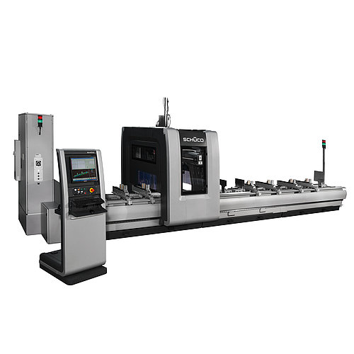 CNC machine processing of aluminium and steel profiles: Jansen