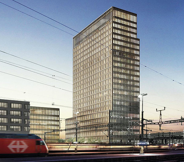 Westlink commercial and residential building Zurich Altstetten: Jansen