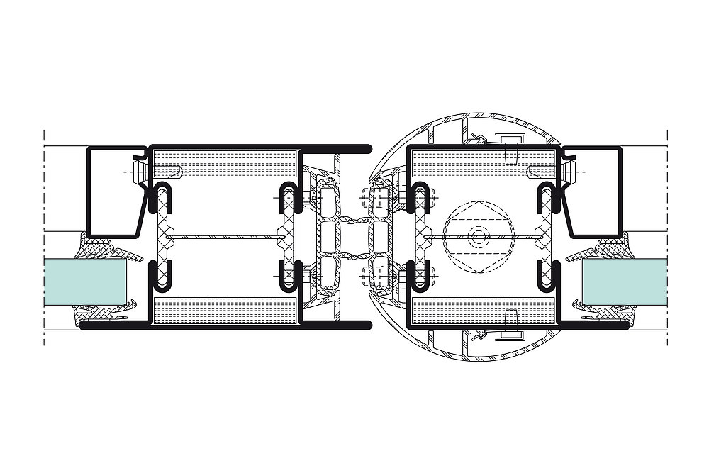 Janisol 2: thermally insulated anti-finger-trap doors, EI30 steel: Jansen
