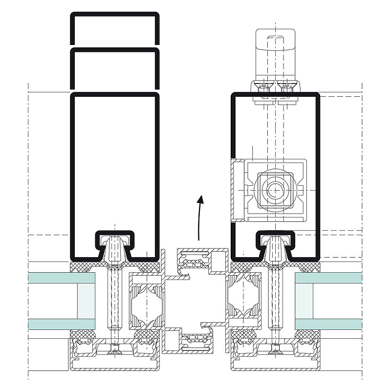 VISS pivot doors - insulated ceiling-height: Jansen