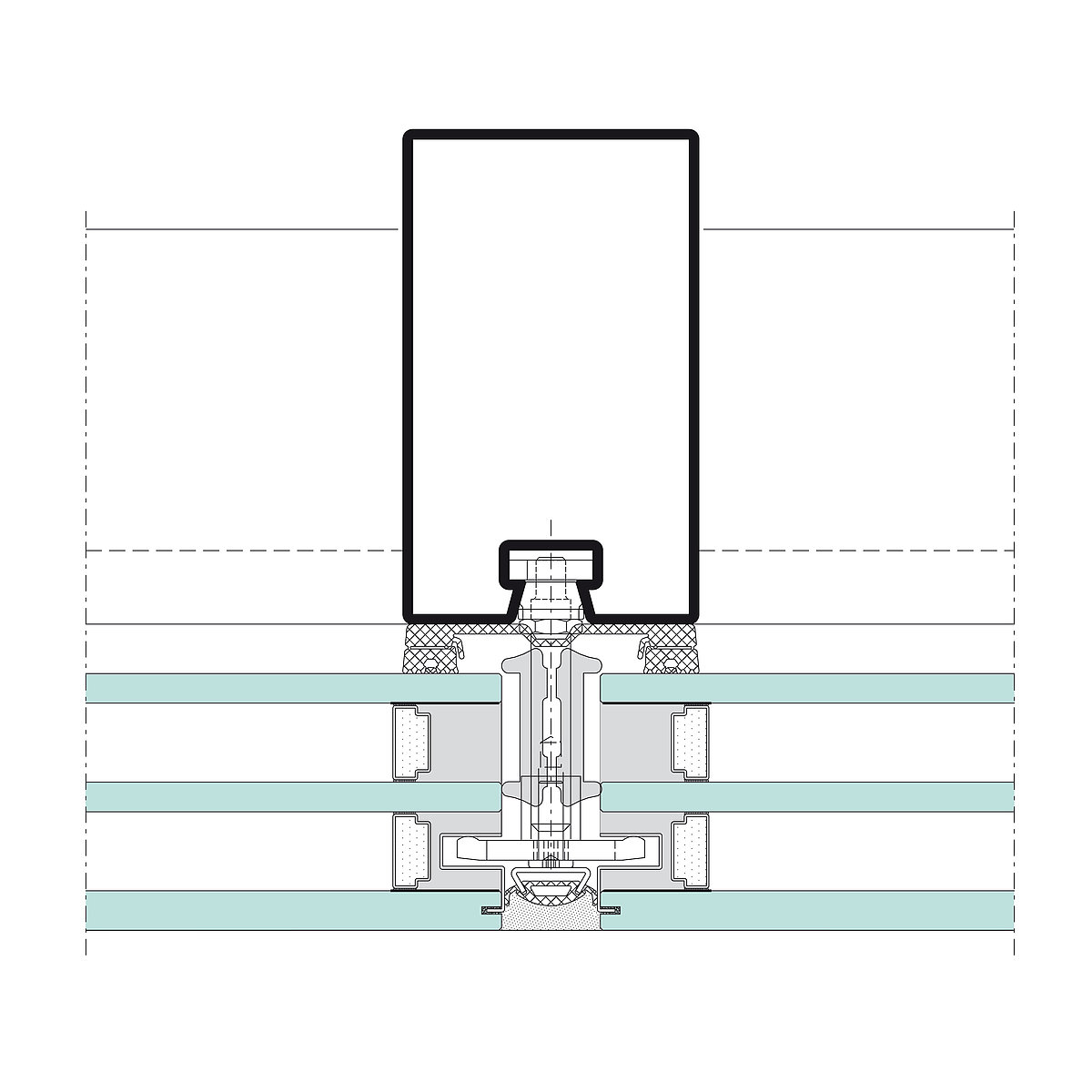 VISS SG facade - all-glass facade in structural glazing design: Jansen